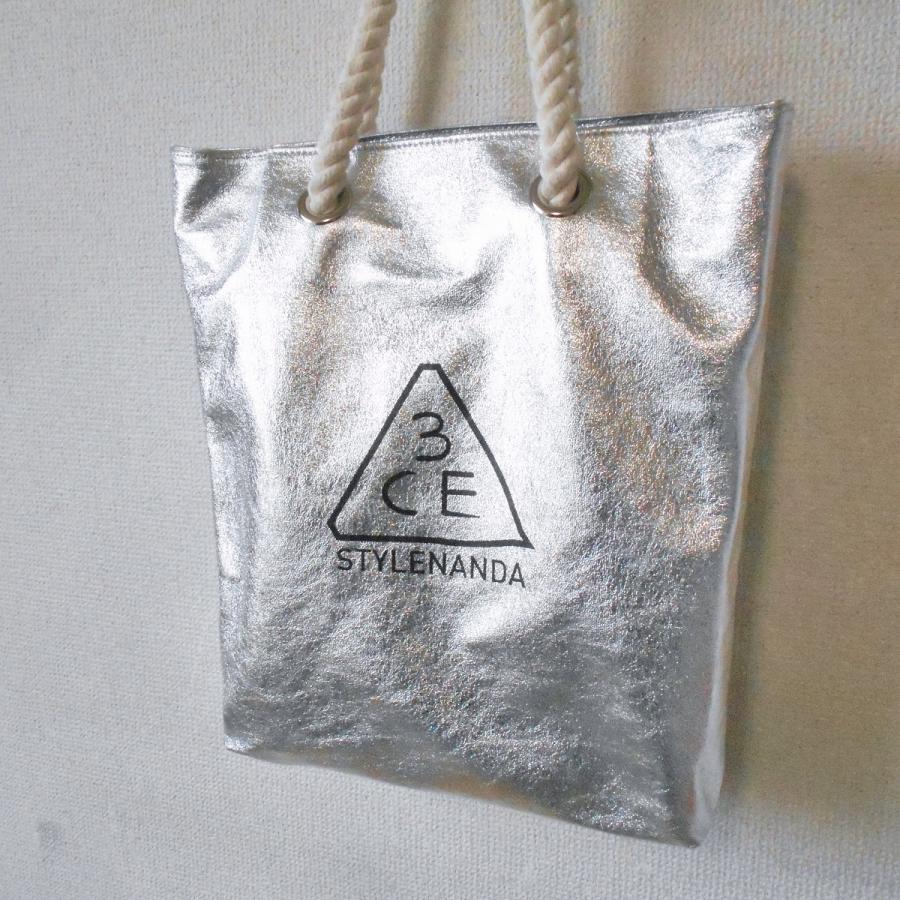 3CE スタイルナンダ STYLENANDAトートバッグ シルバー レディース バッグ BAG :20230329-05:リサイクルマーケット ...