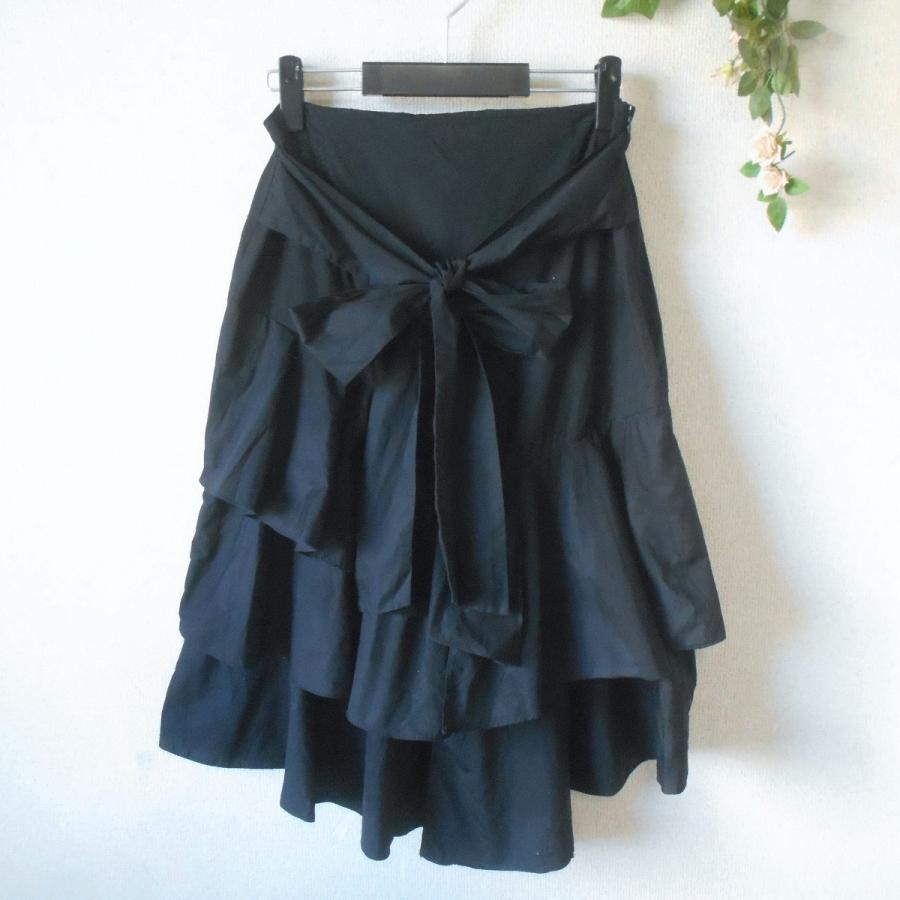 ZARA BASIC ザラ ベーシック スカート L 春 夏 変形 レディース 段々 ティアード 黒 : リサイクルマーケットママポケット - 通販 - Yahoo!ショッピング