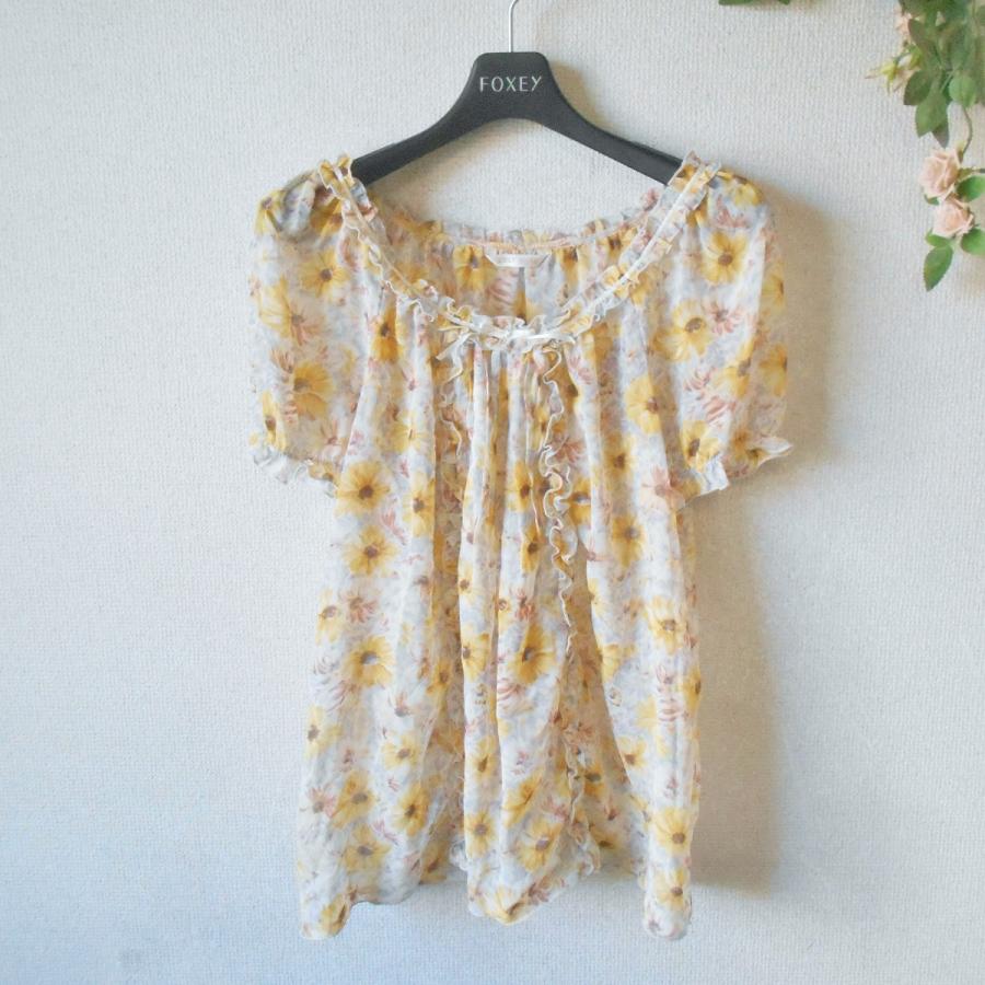 L'EST ROSE レストローズ LEST ブラウス 2 レディース フリル 夏 花柄 日本製 : リサイクルマーケットママポケット - 通販 - Yahoo!ショッピング