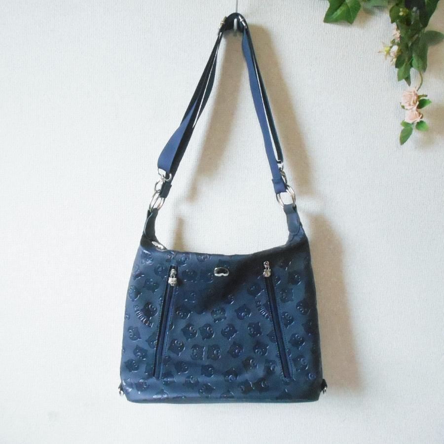 drug store's ドラッグストアーズ DRUG STORES バッグ リュック ショルダーバッグ レディース 紺 : リサイクルマーケットママポケット - 通販 - Yahoo!ショッピング