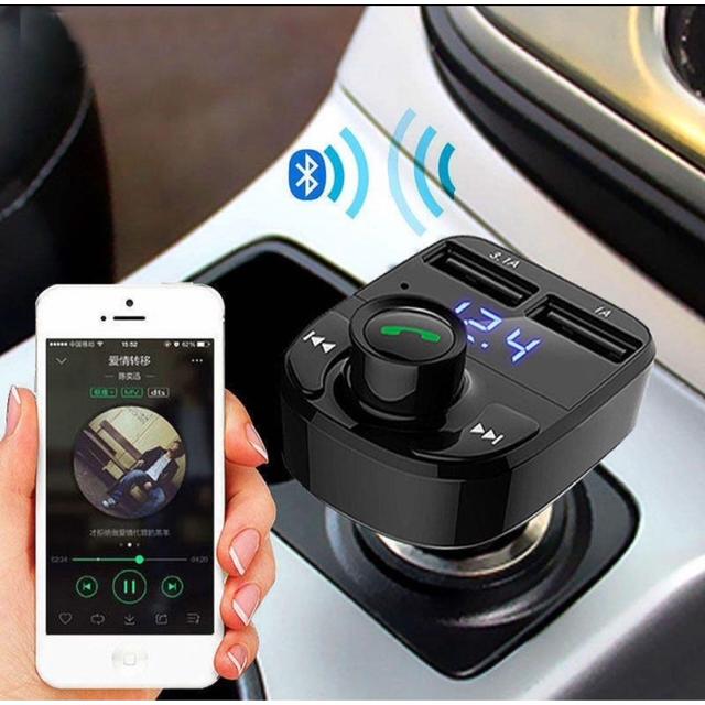 NEW※箱付き FMトランスミッター USB2口急速充電 mp3 ハンズフリー シガーソケット スマホBluetooth 5.0 日本語説明書 ...