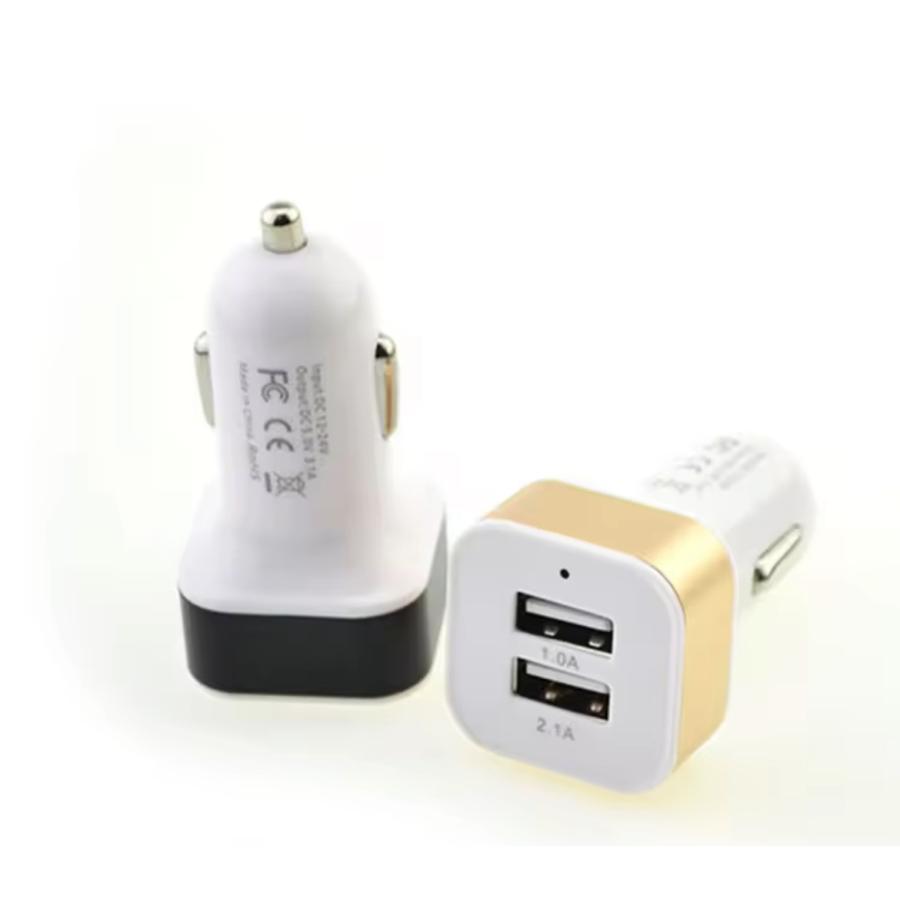 2port シガーソケット USB 携帯 充電 増設 iPhone 電源 車載 カーチャージャー 12V 急速充電 ANDROID充電 ...