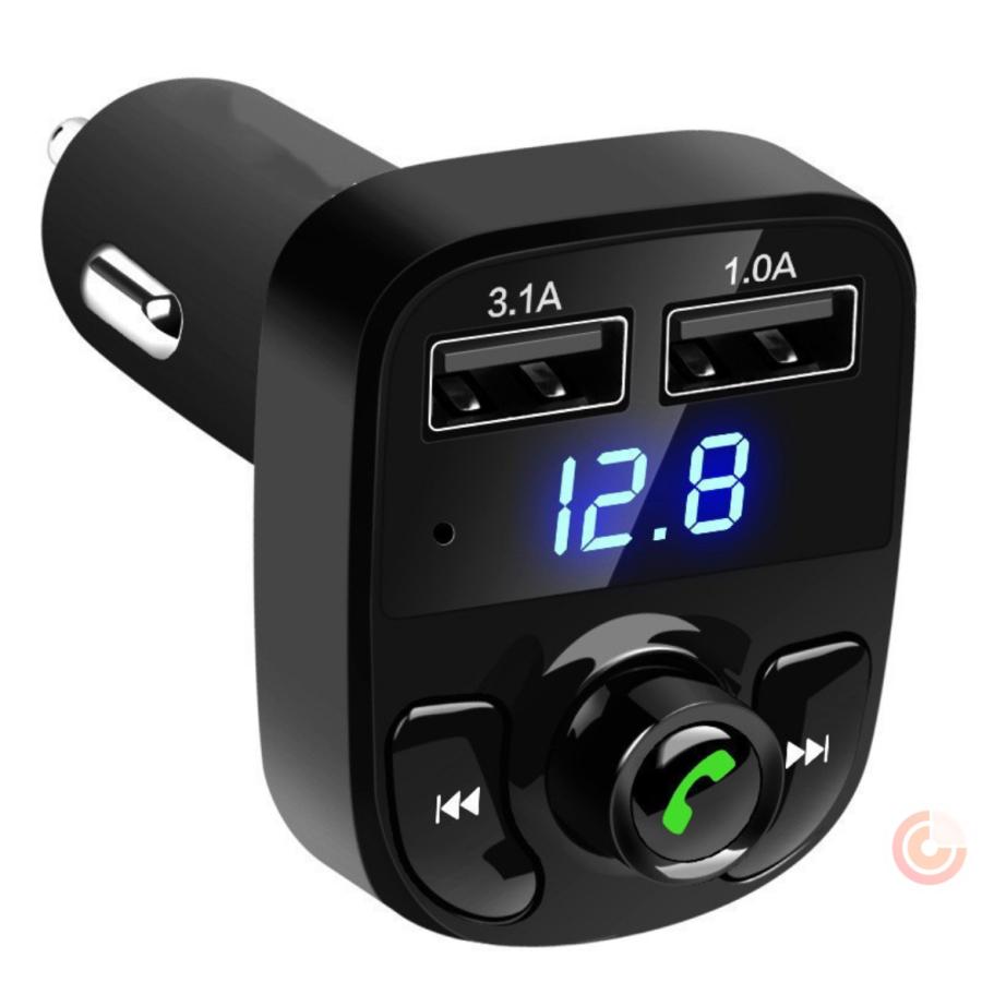 2個セット※箱付き FMトランスミッター USB2口急速充電 mp3 ハンズフリー シガーソケット スマホBluetooth 5.0 日本語 ...