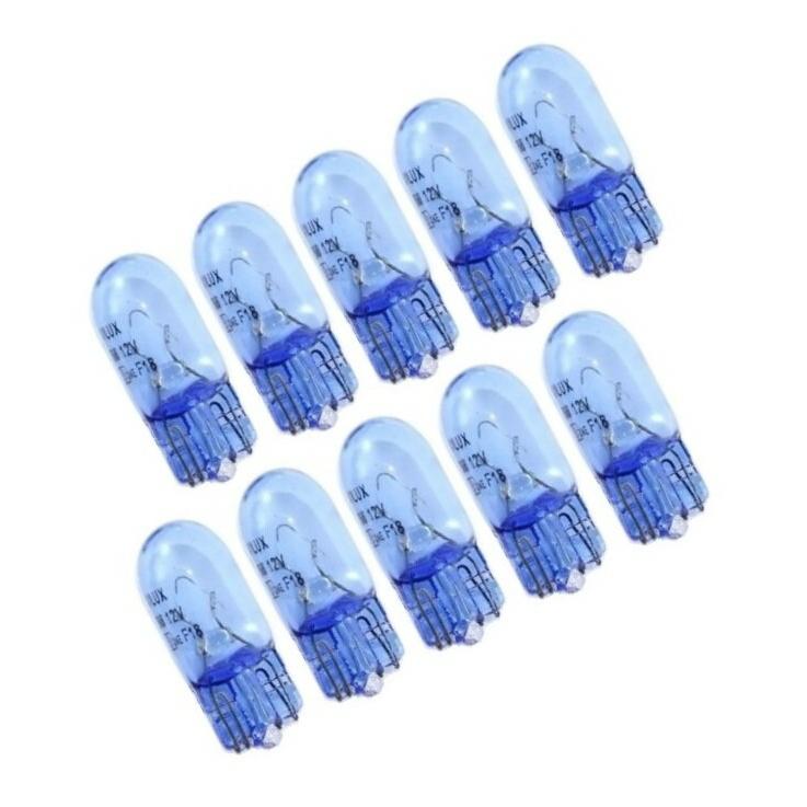 T10カラーウェッジランプ シングル W5W 12V 5W ライトブルー(白色)【10個セット】白熱電球 パイロットランプ 確認表示灯 : 豆電球専門店abo Yahoo!店 - 通販 ...