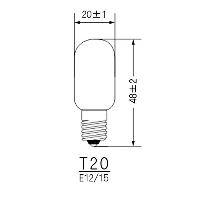 ナツメ球 T20 E12 250V 10W クリアー 10個セット【返品交換不可】パイロットランプ パネル球 小型 白熱灯 豆電球 確認表示灯 :T20E12-250-10-010-T6D3 ...