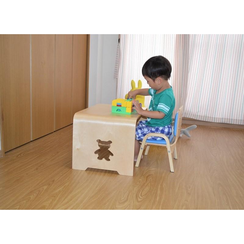 MAMENCHI サイズ大き目な子供用木製テーブル クマ : マメンチ - 通販 - Yahoo!ショッピング