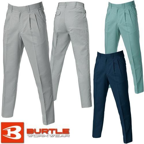 BURTLE 作業服 パンツ スラックス バートル ツータックパンツ 9027 作業着 春夏 : 作業服 安全靴 安全帯のまもる君 - 通販 - Yahoo!ショッピング