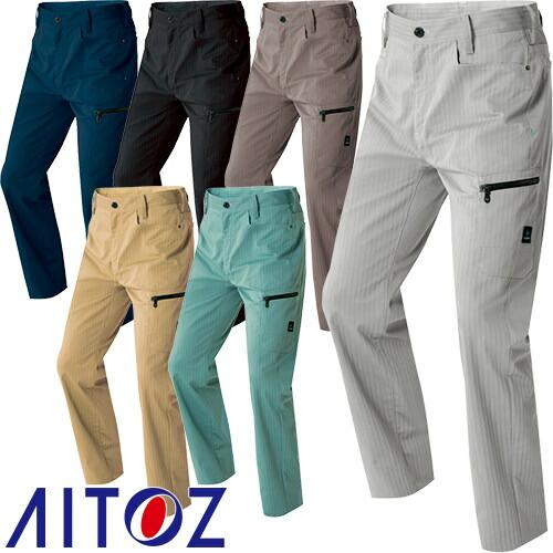 アイトス AZ-60621 カーゴパンツ ノータック AITOZ 作業服 作業着 ボトムス 秋冬 通年 人気 ズボン 工事 アジト AZITO メンズ レディース 軽量 : 作業服 安全靴 ...