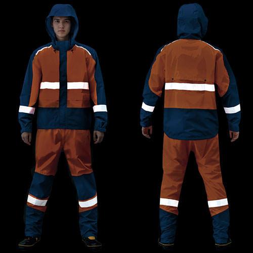 警備用品 AITOZ アイトス 高視認性レインウェア AZ-56206 レインウエア 高視認 反射材 透湿 防水 防風 :w-465-1044:作業服 安全靴 安全帯のまもる君 - 通販 ...