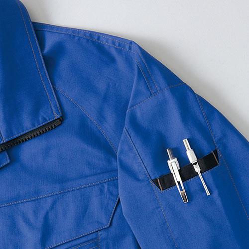 アイトス 作業服 ブルゾン AITOZ 半袖ブルゾン（男女兼用） AZ-6842 作業着 春夏 会社 工場 店舗 運送 制服 カラー豊富 サイズ豊富 動きやすい 制電 UVカット : 作業服 ...