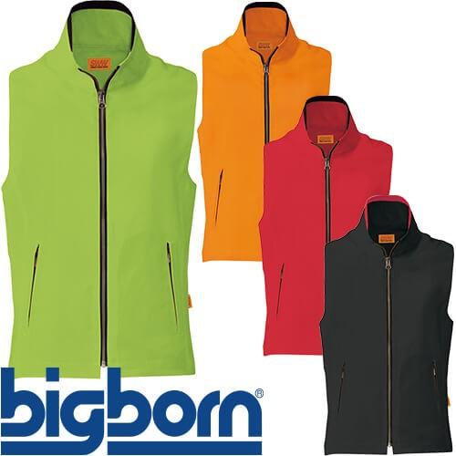 作業服 ベスト 作業着 ストレッチ 消臭 吸汗 速乾 蒸れにくい 崩れにくい ビッグボーン シャミランベスト SW527 通年 男女兼用 上着 ...