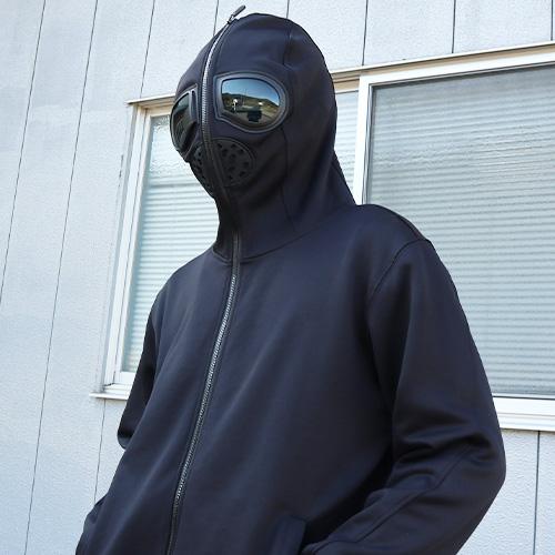 防寒 フルフェイス パーカー ブルゾン ジャンパー 作業服 作業着 大川被服 tASkfoRce タスクフォース 00308 長袖 秋冬 上着 薄手 目出し帽 顔が隠れる : 作業服 安全靴 ...