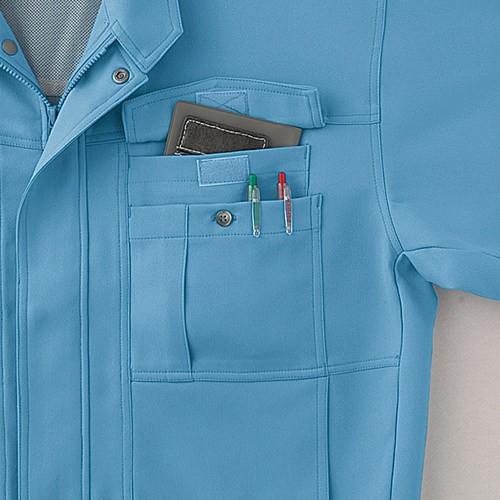 作業服 ブルゾン 作業着 ジャンパー 制電 帯電防止 JIS規格 エコマーク認定 動きやすい 通年 秋冬 ジャケット Asahicho 旭蝶繊維 E710 大きいサイズ : 作業服 安全靴 ...