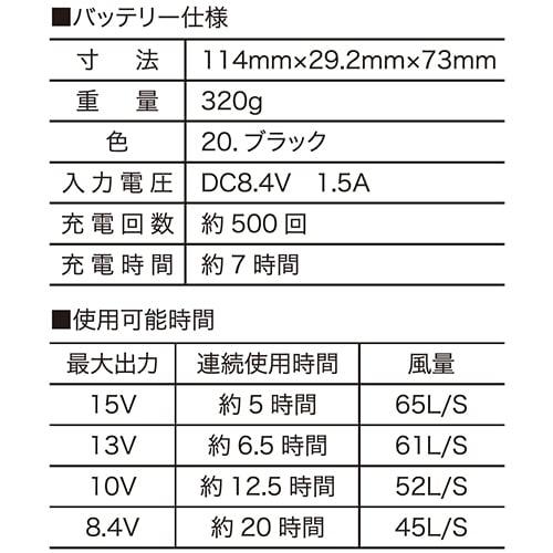 EFウェア バッテリー 村上被服 鳳皇 HOOH 快適ウェア バッテリー単体 SV500シリーズ 2025年モデル SV503 作業着 作業服 春夏 : 作業服 安全靴 安全帯のまもる君 ...