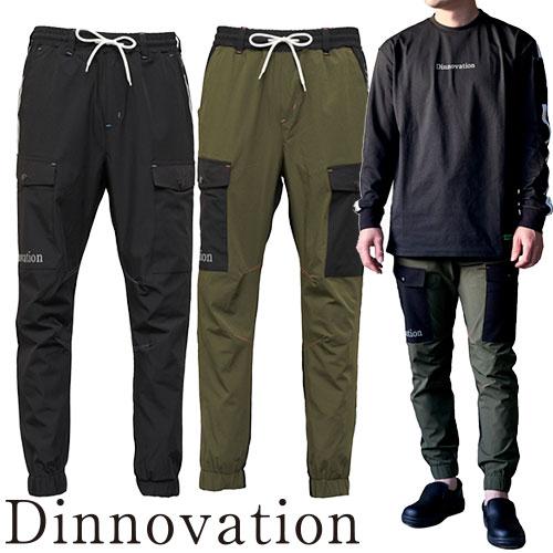 カーゴパンツ Dinnovation ディノベーション クールナイロンロゴラインパンツ 25B005EX カジュアル タウンユース アウトドア ...