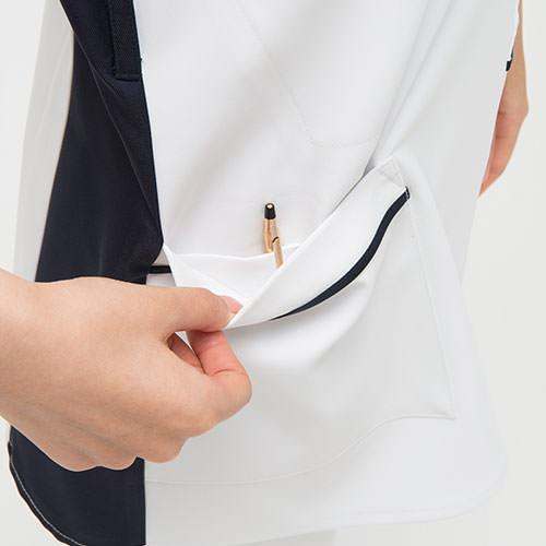 スクラブ 白衣 医療 半袖 FT-4492 ナガイレーベン Naway 男女兼用 医者 看護師 人気 ユニフォーム ストレッチ 伸びる 病院 かわいい かっこいい : 作業服 安全靴 安全帯の ...