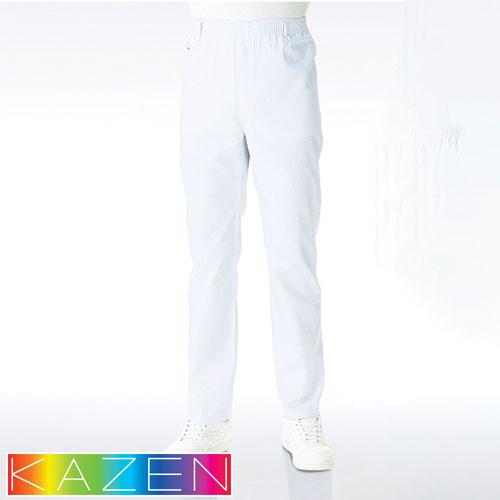 メンズトレパン パンツ 800-40 KAZEN カゼン 白衣ズボン ナースウェア 男性用 ストレート ウエストゴム ポケット 医療 看護師 かっこいい :w-539-0165:作業服 安全靴 ...