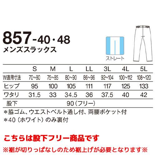 メンズ スラックス パンツ 857 白衣 ズボン 白パンツ KAZEN カゼン 医療 制服 ユニフォーム 病院 ストレッチ 医者 看護師 おしゃれ かっこいい : 作業服 安全靴 安全帯の ...