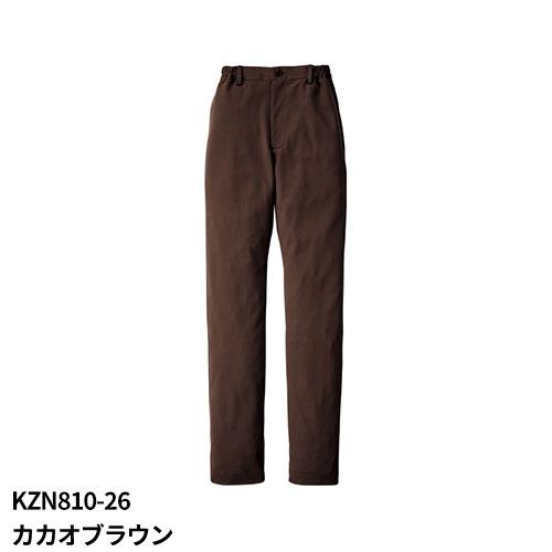 スラックス パンツ KZN810 白衣 ズボン 男女兼用 KAZEN カゼン 医療 病院 医者 看護師 歯科 歯科衛生士 ストレッチ おしゃれ かわいい かっこいい : 作業服 安全靴 安全帯 ...