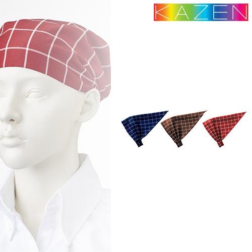 【メール便対応】バンダナキャップ APK474-K8・K33・K81 制服 ユニフォーム 三角巾 KAZEN カゼン レストラン 色褪せしにくい おしゃれ かわいい かっこいい : 作業服 ...