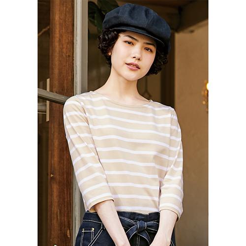 【メール便対応】ボーダーTシャツ 制服 ユニフォーム KAZEN カゼン 七分袖 HM25-40・48 飲食店 メンズ レディース おしゃれ かわいい かっこいい : 作業服 安全靴 安全帯の ...