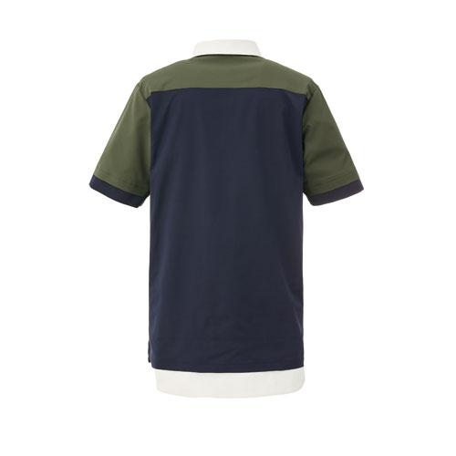 ポロシャツ KAZEN カゼン レイヤードポロシャツ KZN263-54、KZN263-57、KZN263-59 介護 ストレッチ 伸びる 動きやすい さらさら 乾きやすい : 作業服 安全靴 ...