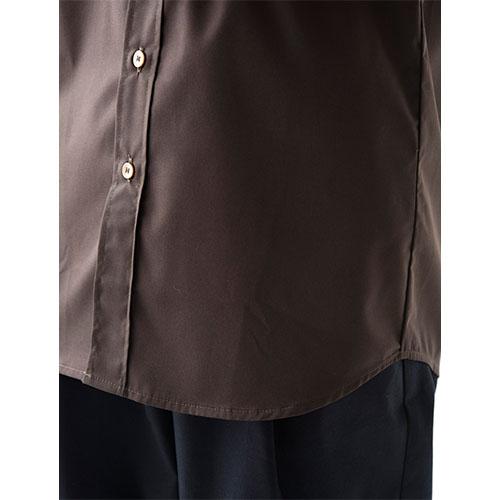 セブンユニフォーム 業務用 シャツ ブラウス 抗菌スタンドカラーシャツ 半袖 CH4458 男女兼用 ユニセックス 抗菌 防臭 おしゃれ 飲食 ...