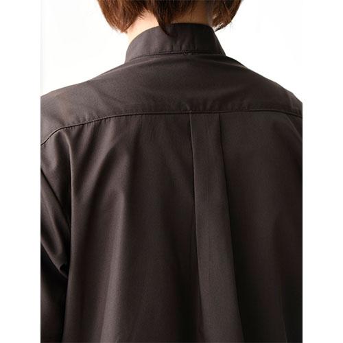 セブンユニフォーム 業務用 シャツ ブラウス 抗菌スタンドカラーシャツ 半袖 CH4458 男女兼用 ユニセックス 抗菌 防臭 おしゃれ 飲食 ...