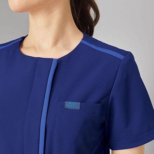 ユニセックス ジップスクラブ スクラブ 白衣 男女兼用 FOLK フォーク 7100SC -1 -7 -16 -17 医療 ユニフォーム 医師 看護師 ナース 病院 おしゃれ : 作業服 安全 ...