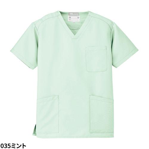 アイトス スクラブ 白衣 医療 AITOZ 男女兼用 861405 医師 看護師 ナース ドクター ストレッチ 伸びる 制電 帯電防止 撥水 病院 クリニック 小児科 介護 : スクラブ 白衣 ...