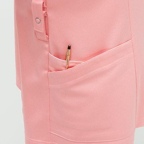 チュニック 白衣 BD-6122 ナガイレーベン 看護師 半袖 女性用 医療用 制服 ユニフォーム ショート丈 短め 病院 おしゃれ かわいい 人気 前開き : スクラブ 白衣 ドクターコート ...