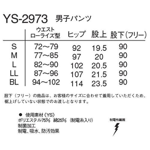 ナガイレーベン 男子パンツ YS-2973 パンツ 白衣ズボン メンズ 男性用 医療 制服 ユニフォーム 医者 医師 看護師 ナース 病院 おしゃれ かっこいい 履きやすい :w-531 ...