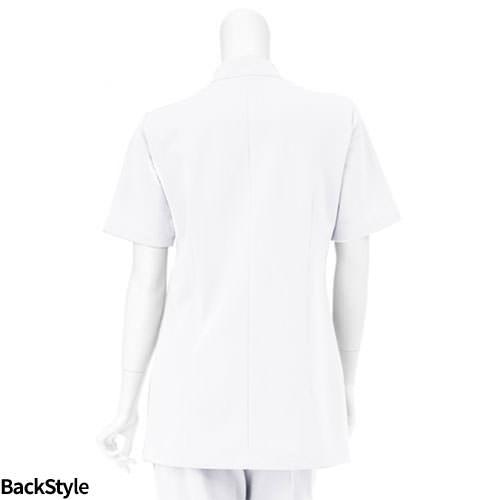 ジャケット 白衣 ケーシー チュニック 医療 ナガイレーベン Naway 女性用 半袖 HO-1982 医師 看護師 ナース 上衣 診察衣 ストレッチ : スクラブ 白衣 ドクターコート専門店 ...