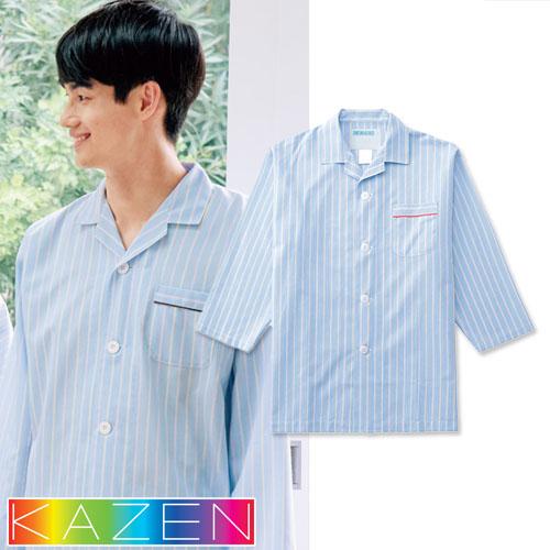 患者衣 パジャマ型 検診衣 KAZEN カゼン 218-98 病衣 男女兼用 じんべい 検査 検診 介護 患者 病院 格安 安い おしゃれ かわいい かっこいい : スクラブ 白衣 ドクター ...