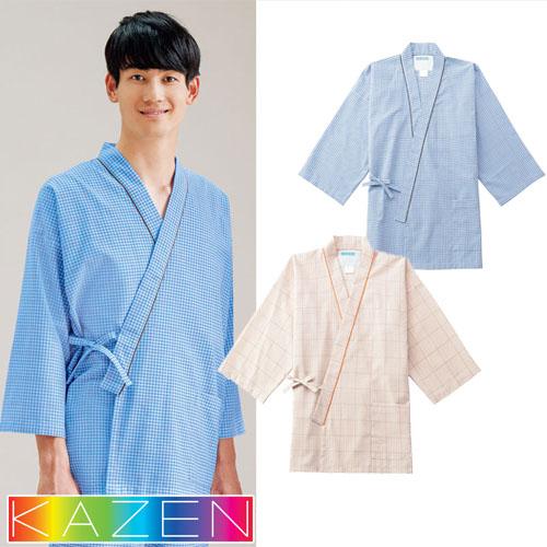 患者衣 甚平型 検診衣 KAZEN カゼン 285-71・72 入院着 男女兼用 じんべい パジャマ 健康診断 入院 患者 病院 鍼灸 介護 かわいい かっこいい : スクラブ 白衣 ドクター ...