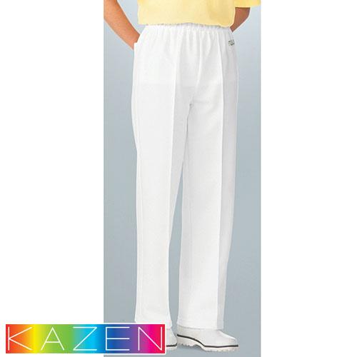 ニット スラックス パンツ 830-10 白衣 ズボン 男女兼用 白パンツ KAZEN カゼン 医療 病院 医者 看護師 ストレッチ おしゃれ かわいい かっこいい : スクラブ 白衣 ...
