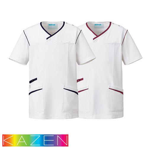 【メール便対応】メンズスクラブ 白衣 医療 991 カゼン KAZEN 男性用 医師 看護師 ナース ストレッチ 病院 薬剤師 介護 かっこいい 動きやすい : スクラブ 白衣 ドクターコート ...