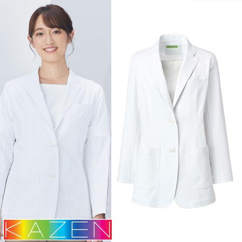 レディス ブレザー ドクターコート 白衣 レディース 女性用 KZN112-40 KAZEN カゼン 医者 薬剤師 医療 制服 ユニフォーム 病院 おしゃれ かわいい : スクラブ 白衣 ...