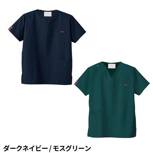 スクラブ 白衣 医療 PANTONE パントン FOLK 男女兼用 半袖 7000SC 医師 看護師 ナース 人気 ユニフォーム シンプル ポケット 病院 介護 リハビリ : スクラブ 白衣 ...