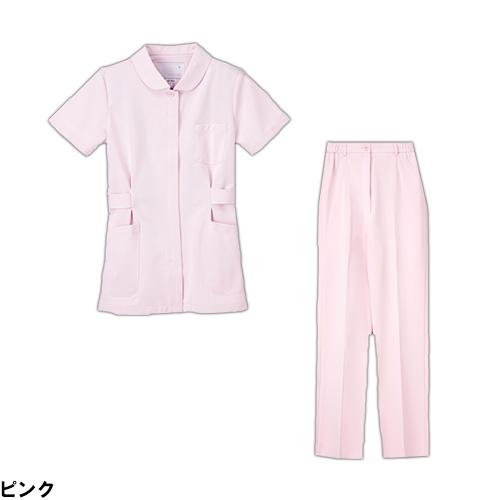 チュニック 白衣 上下セット パンツ ナガイレーベン レディース 医療 HO-1912 HO-1913 半袖 医師 看護師 作業療法 病院 かわいい 可愛い スリム : スクラブ 白衣 ...