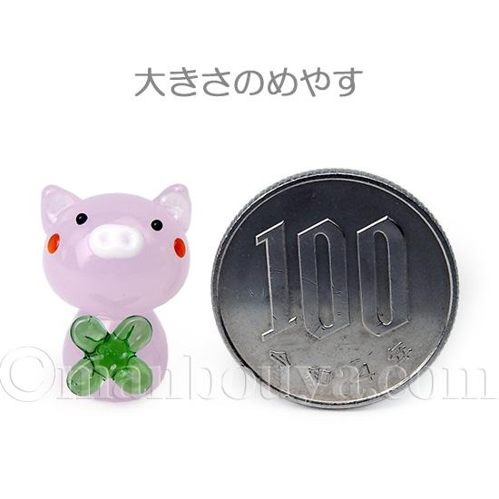 ブタ 雑貨 ガラス細工 ミニチュア ぶた 置物 フォーカート ブタ 雑貨 ガラス細工 ミニチュア ぶた 置物 フォーカート