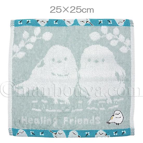 シマエナガ グッズ 雑貨 ミニタオル 25×25cm シュガーフェイス ハンカチタオル ミント 635327 : まんぼう屋ドットコム-Yahoo!店 - 通販 - Yahoo!ショッピング