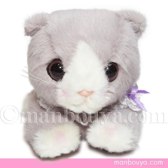 猫 ぬいぐるみ ネコ グッズ たけのこ TAKENOKO JOYFUL MATES ジョイフルメイト シャトン パープル 16cm ...