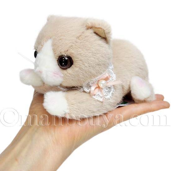 猫 ぬいぐるみ ネコ グッズ たけのこ TAKENOKO JOYFUL MATES ジョイフルメイト シャトン ベージュ 16cm ...