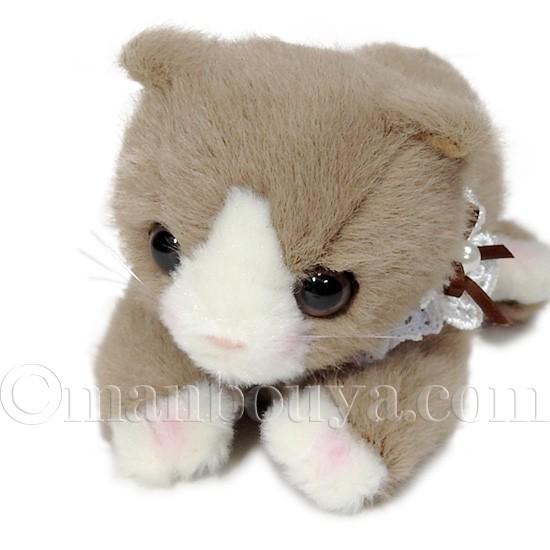 猫 ぬいぐるみ ネコ グッズ たけのこ TAKENOKO JOYFUL MATES ジョイフルメイト シャトン ブラウン 16cm ...