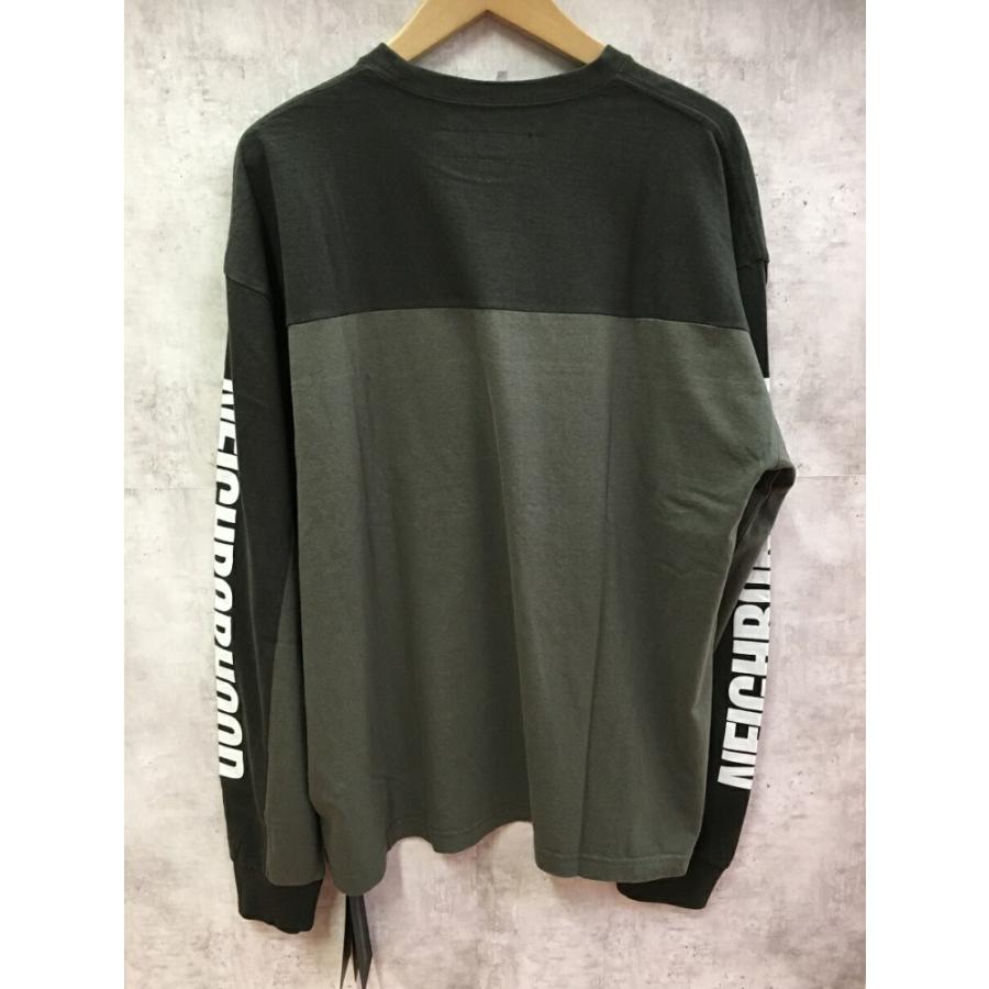 NEIGHBORHOOD BICOLOR CREWNECK LS 232UNNH-CSM04 ネイバーフッド バイカラー ロンT 23AW チャコール×グレー【8155-004】 : 万代書店 ...