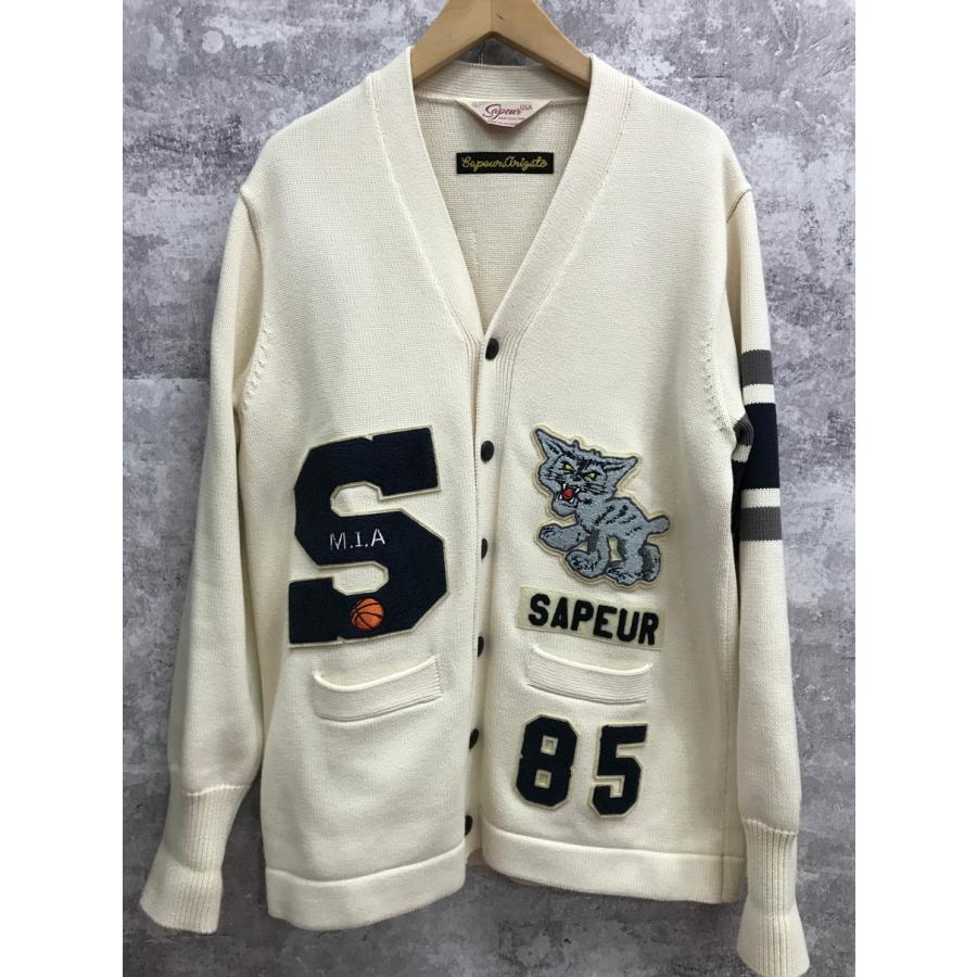 SAPEur 24SS LETTERED CARDIGAN JACKET サプール レタード カーディガン ジャケット【F0339-004】 : 万代書店ヤフー店 - 通販 - Yahoo ...