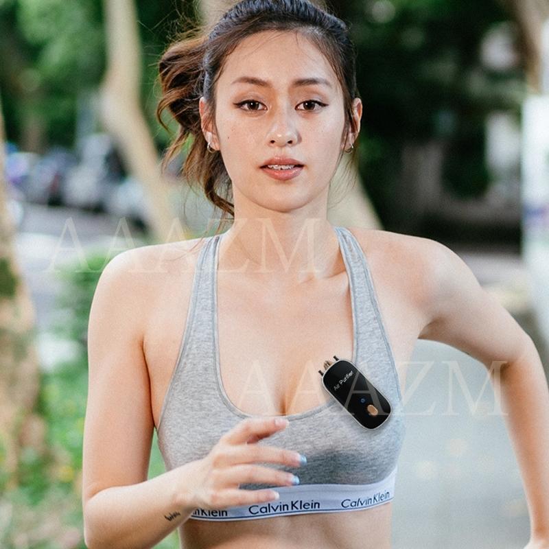 空気清浄機 小型 首掛け USB充電 マイナスイオン発生器 コンパクト 首かけ 脱臭器 携帯型 タバコ ニオイ ウイルス除去率85％ PM2.5除去率96％ 花粉対策 空気浄化 : M&H ...