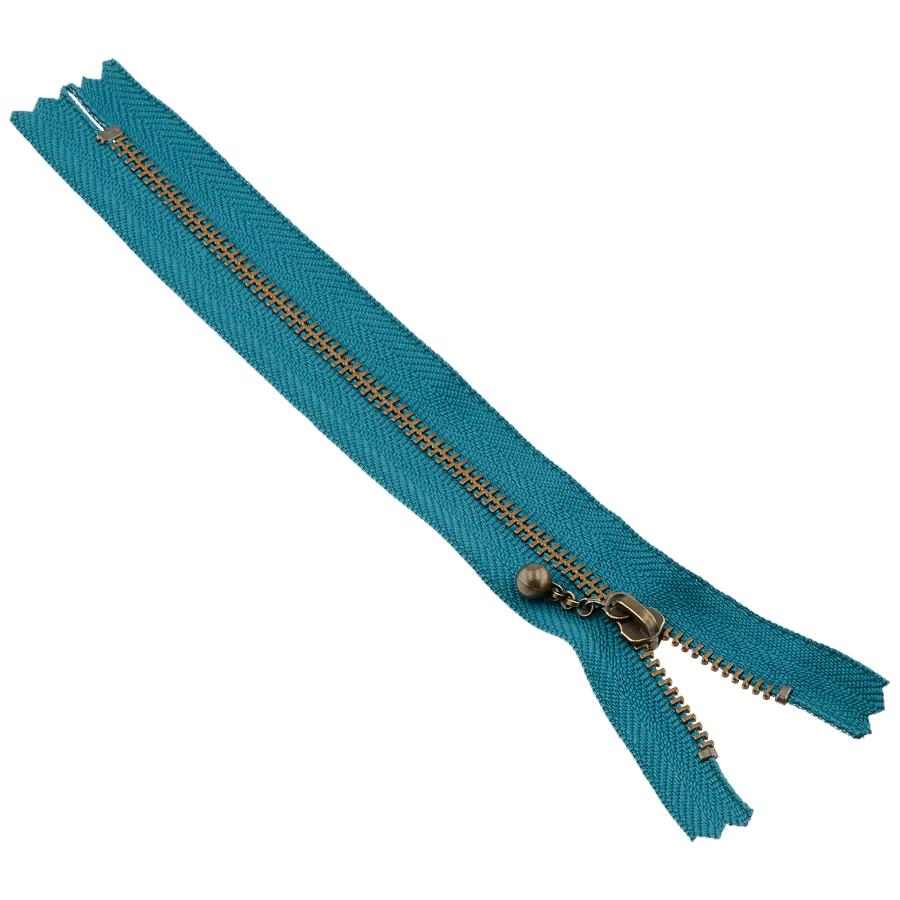 Y.K.K 玉付きファスナー アンティークゴールド 18cm マリンブルー 3GKB18-020 : Mandheling - 通販 - Yahoo!ショッピング