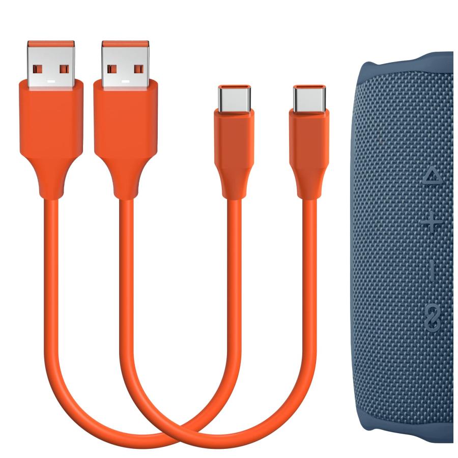 Geekria 充電ケーブル 互換性 Type-C 充電コード USB to USB-C ジェイビーエル JBL GO 4, CLIP5 ...